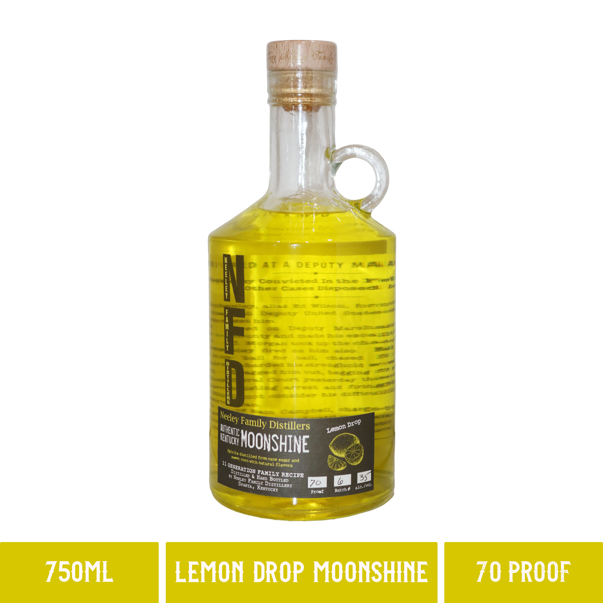 Neeley Family Distillery Lemon Drop Moonshine - 70 Proof (750ml) – Ky ...