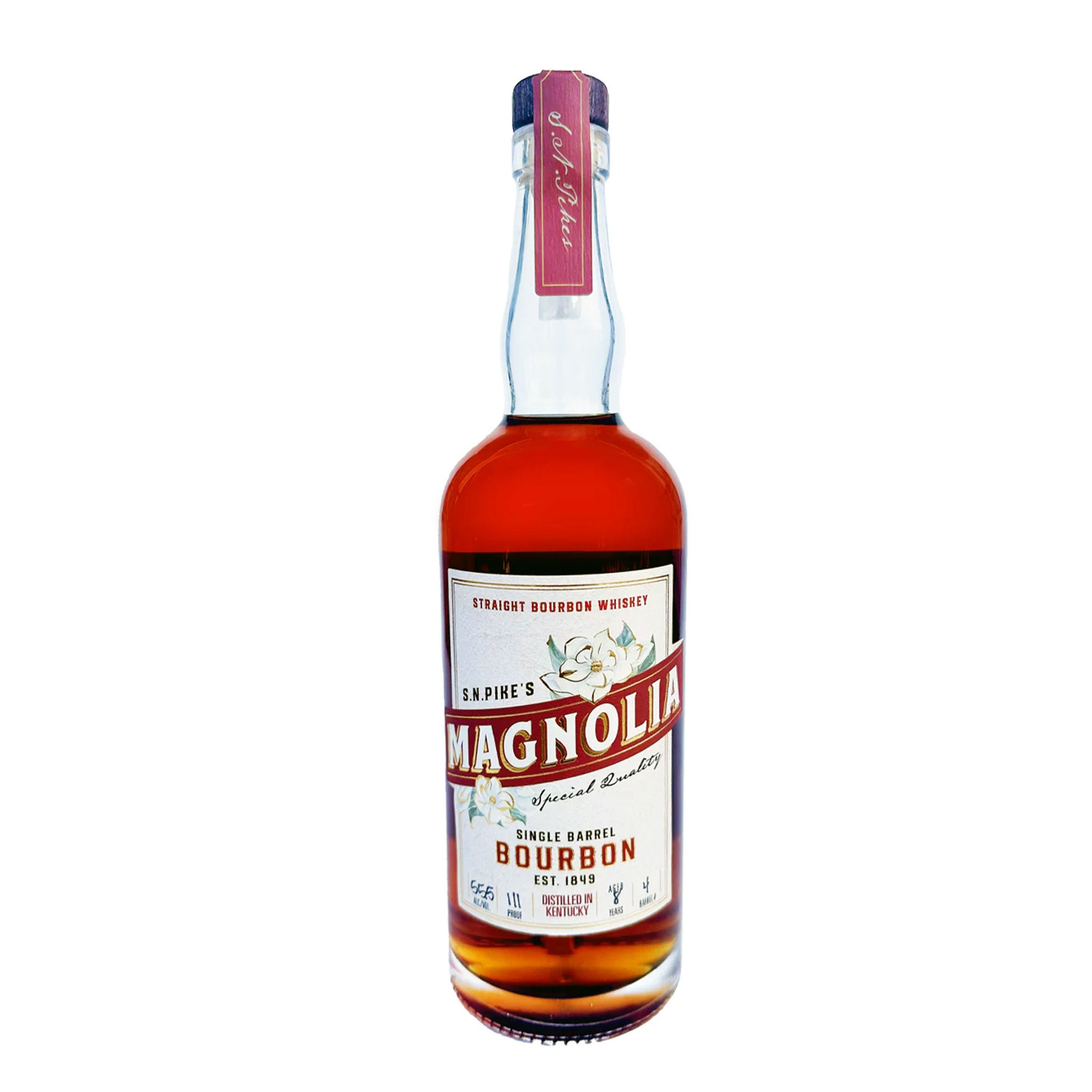 Magnolia 8-Year Single Barrel #4 111 Proof Bourbon 750ml – Kentucky ...